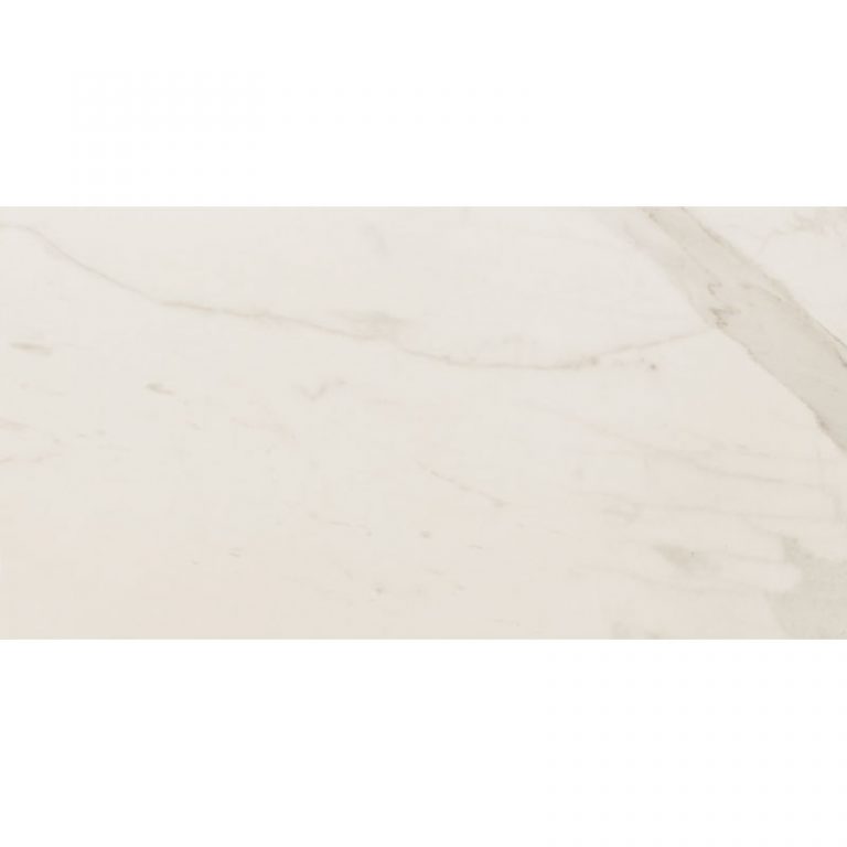 Calacatta Porcelain Polished Tile 12x24 Inch | Stonelluxe